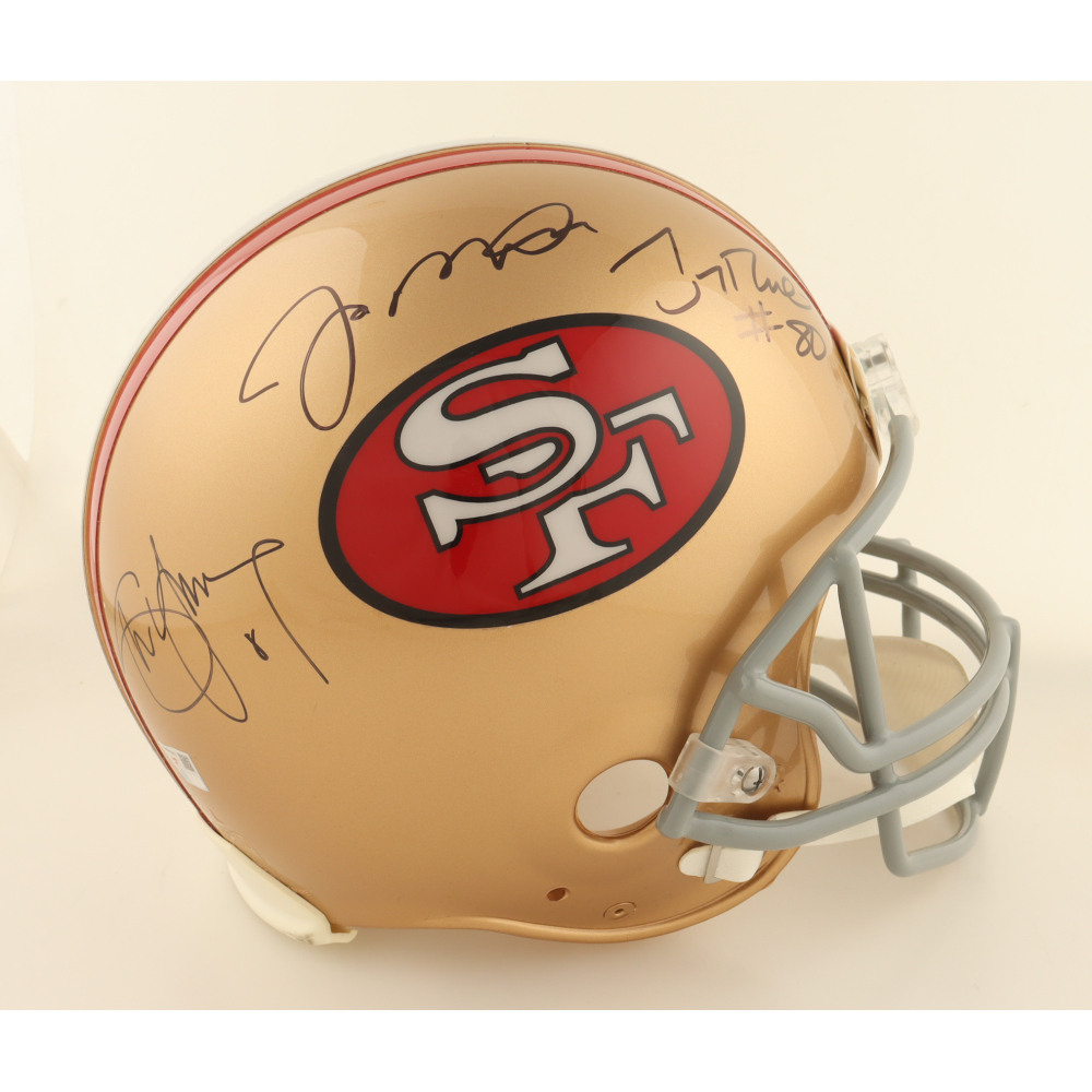 Jerry Rice, Joe Montana & Steve Young Signed 49ers Full-Size Authentic ...