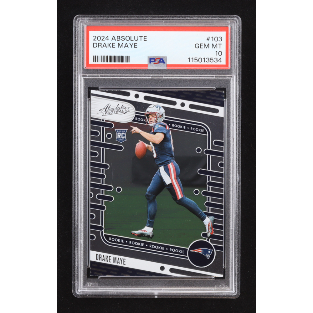 Drake Maye 2024 Absolute #103 RC (PSA 10) | Pristine Auction