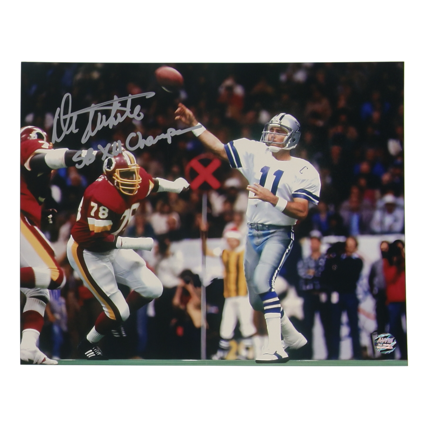 Danny White Signed Cowboys 8x10 Photo Inscribed "SB XII Champs" (AWM ...
