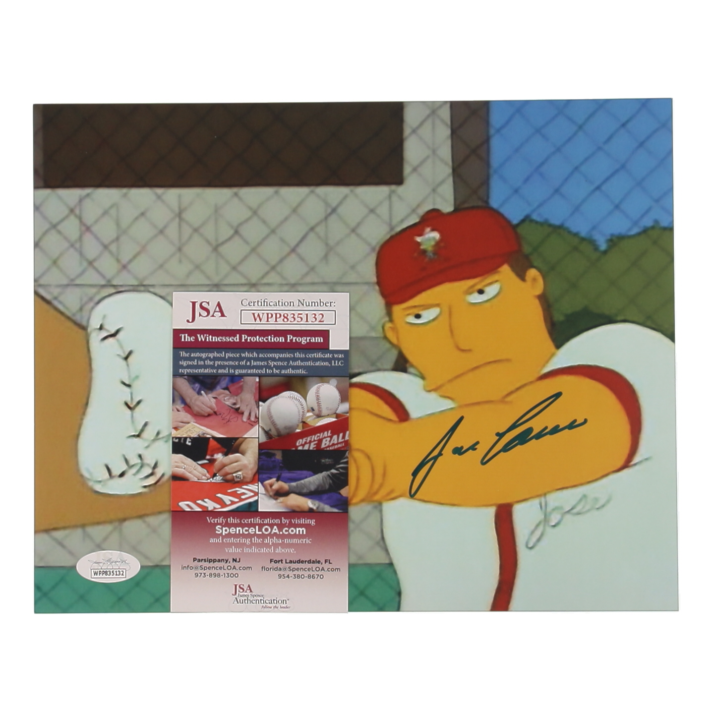 Jose Canseco Signed "The Simpsons" 8x10 Photo (JSA) | Pristine Auction