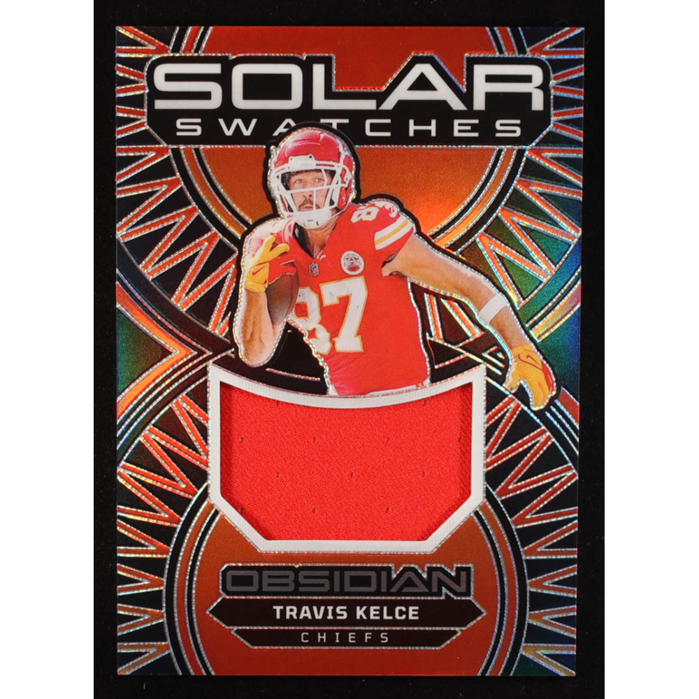 Travis Kelce 2024 Panini Obsidian Solar Swatches #28 | Pristine Auction