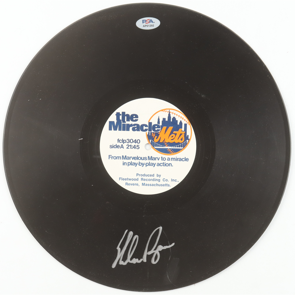 Nolan Ryan Signed "The Miracle Mets" Vinyl Record Album (PSA ...
