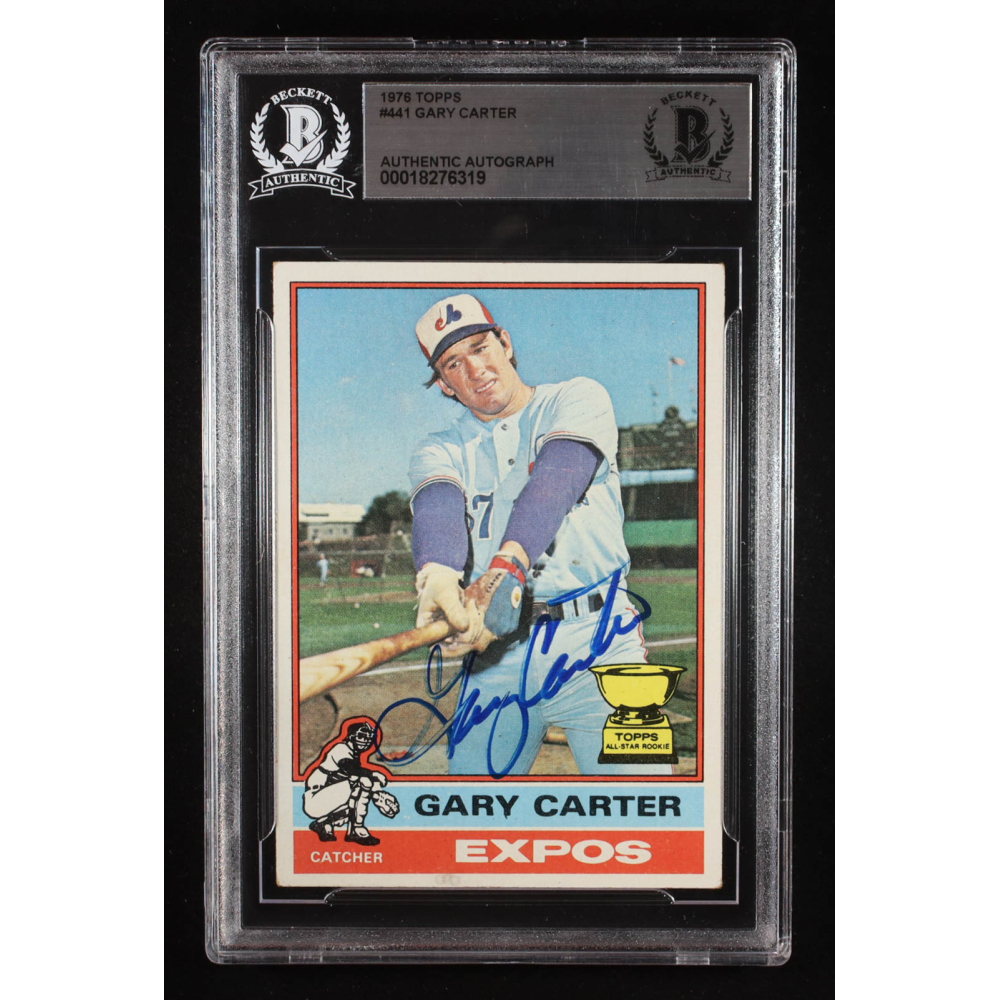 Gary Carter Signed 1976 Topps #441 (BGS | Authentic Autograph ...