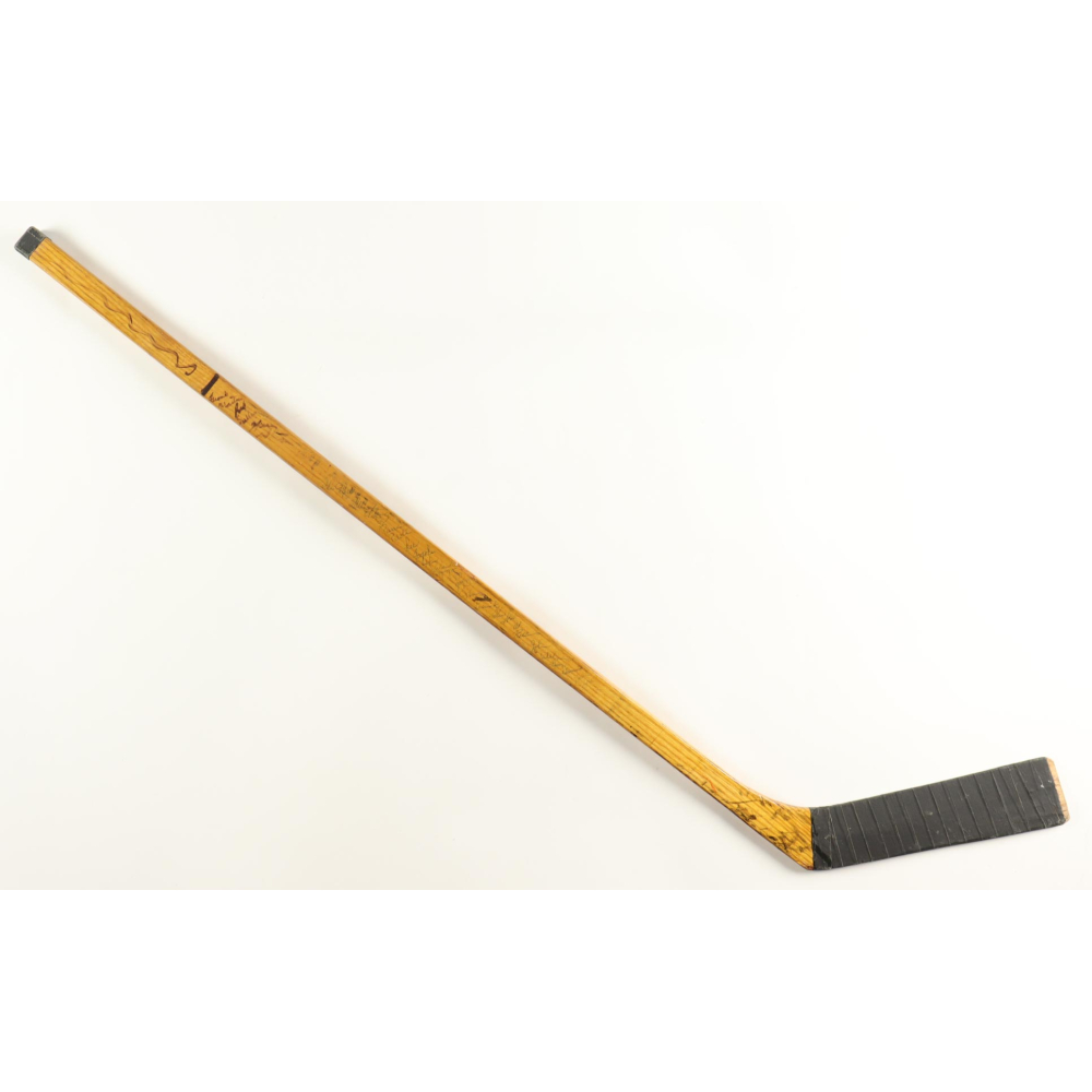 1955-66 Chicago Blackhawks Northland Pro Hockey Stick Signed by (14 ...