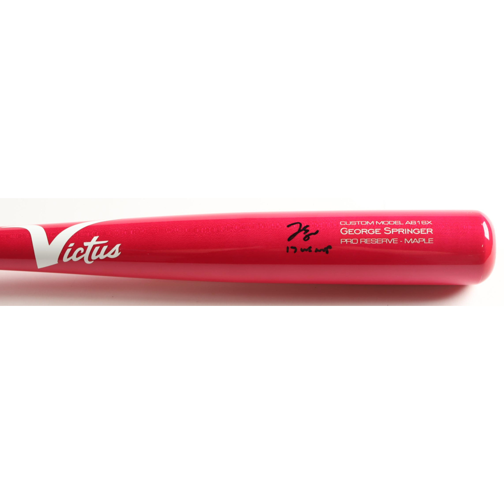 George Springer Signed Victus Player Model Baseball Bat Inscribed "17 ...