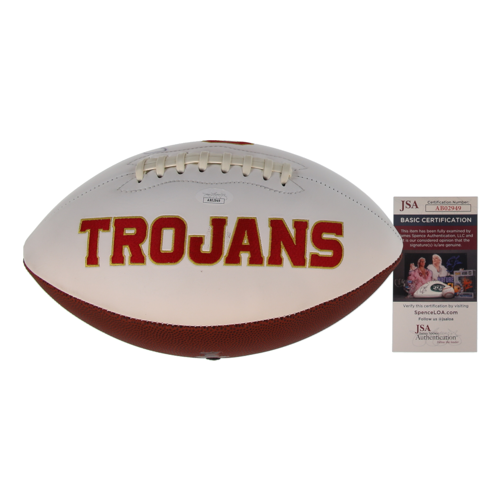 Dennis Smith Signed USC Trojans Logo Football (JSA) | Pristine Auction
