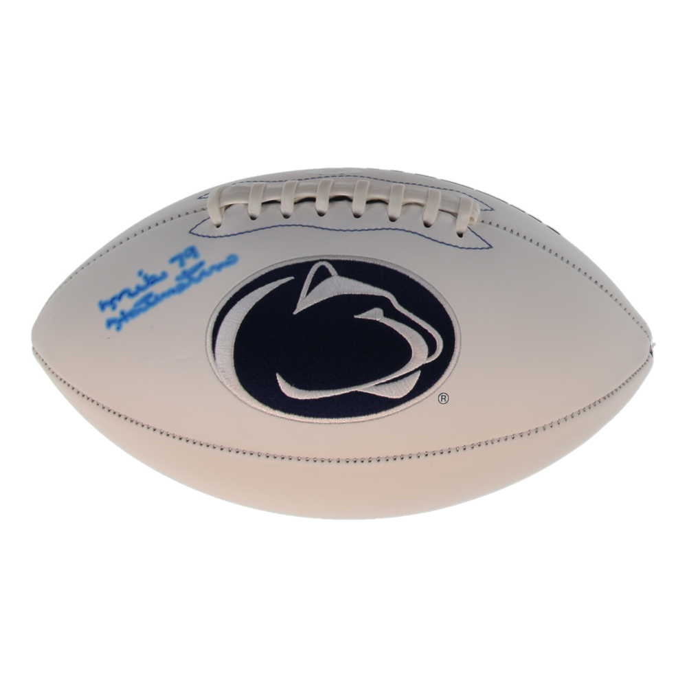 Mike Hartenstine Signed Penn State Nittany Lions Logo Football (JSA ...