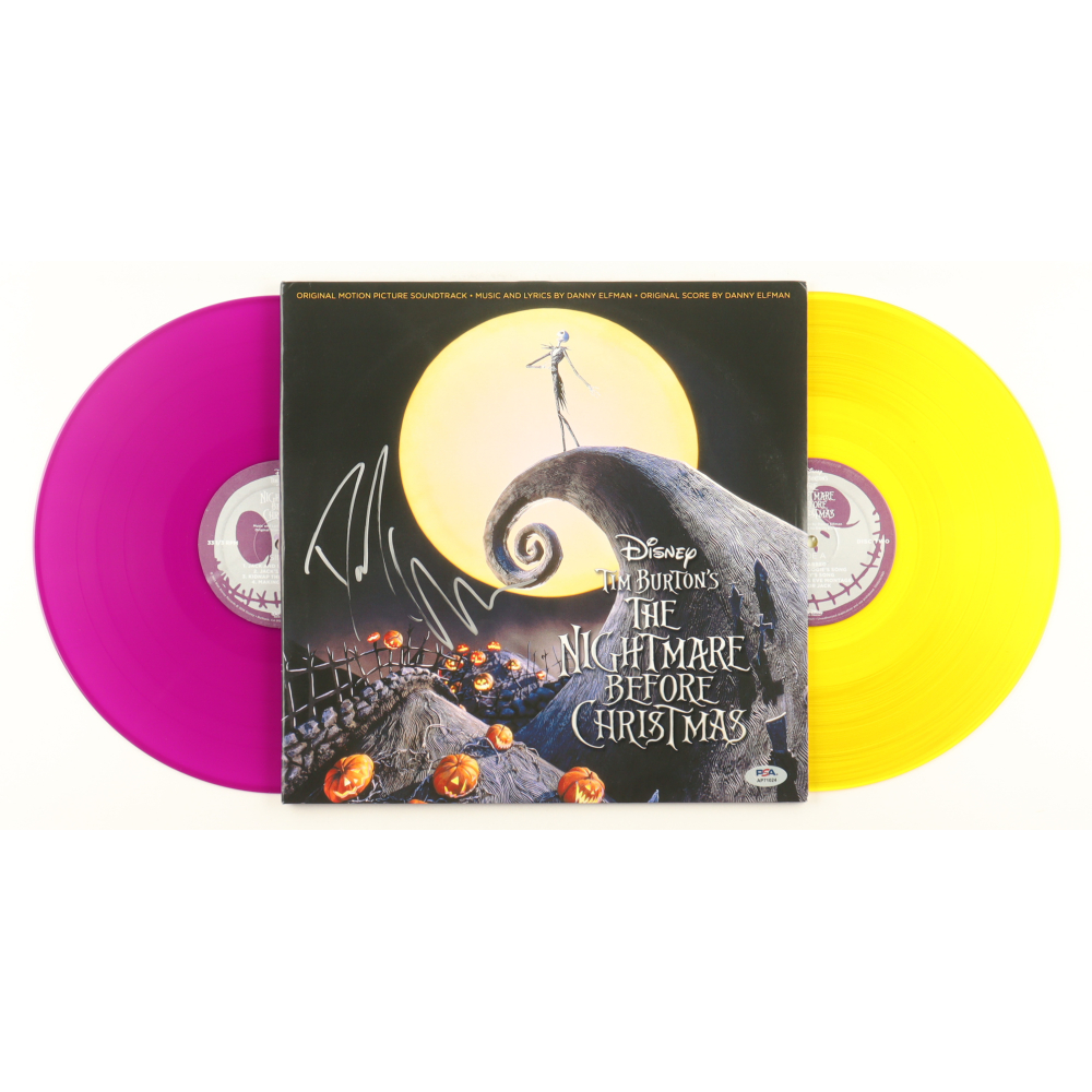Danny Elfman Signed "The Nightmare Before Christmas" Vinyl Record Album ...