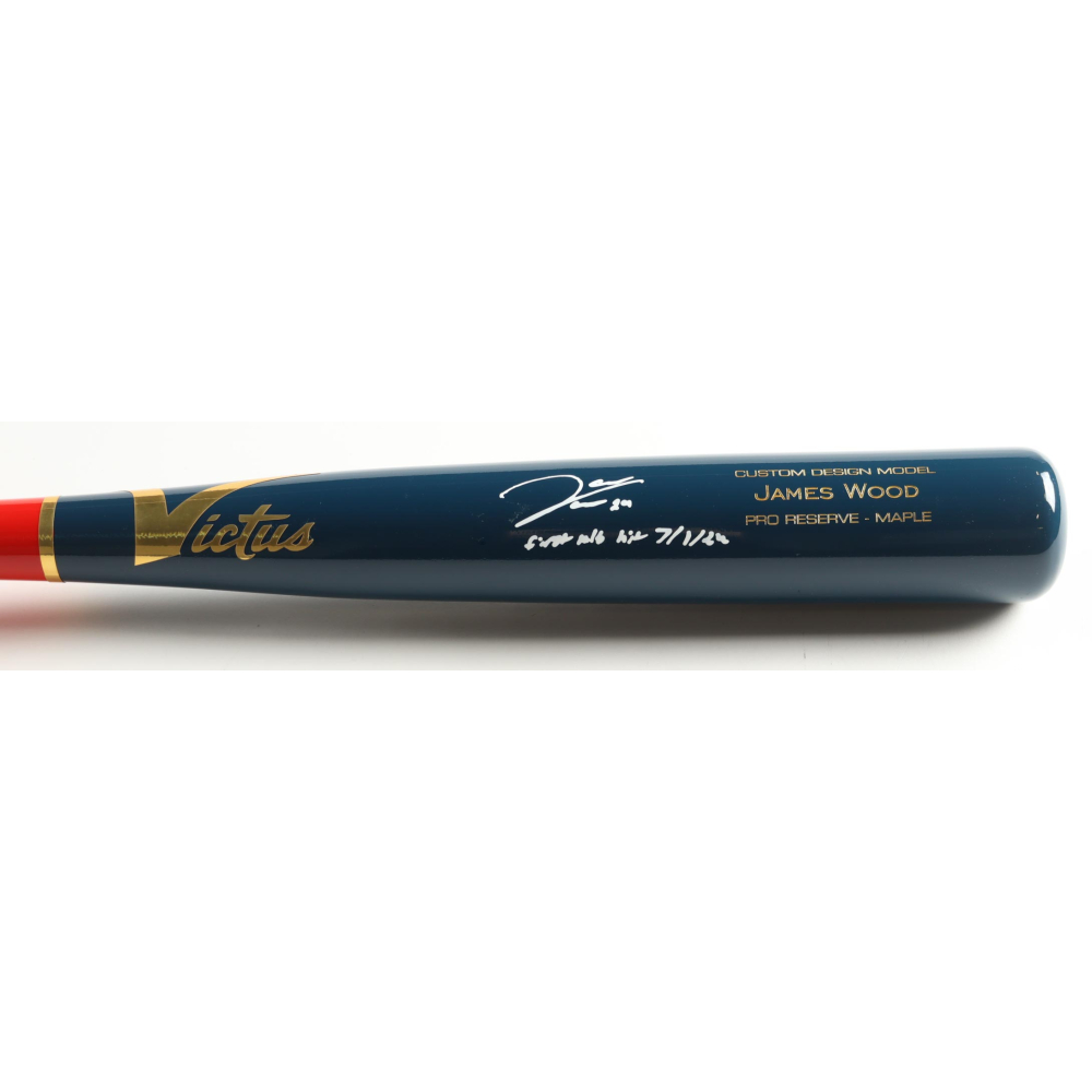 James Wood Signed Victus Player Model Baseball Bat Inscribed "First MLB ...