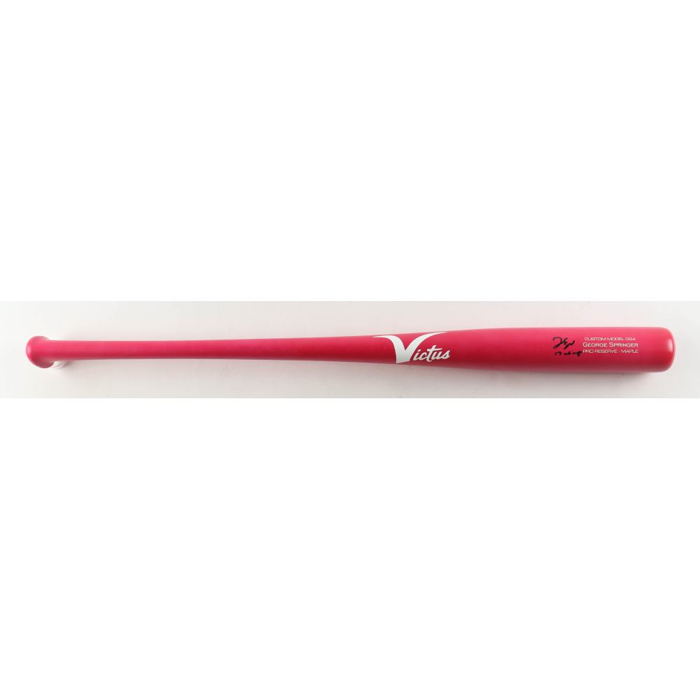 George Springer Signed Victus Player Model Baseball Bat Inscribed "17 ...