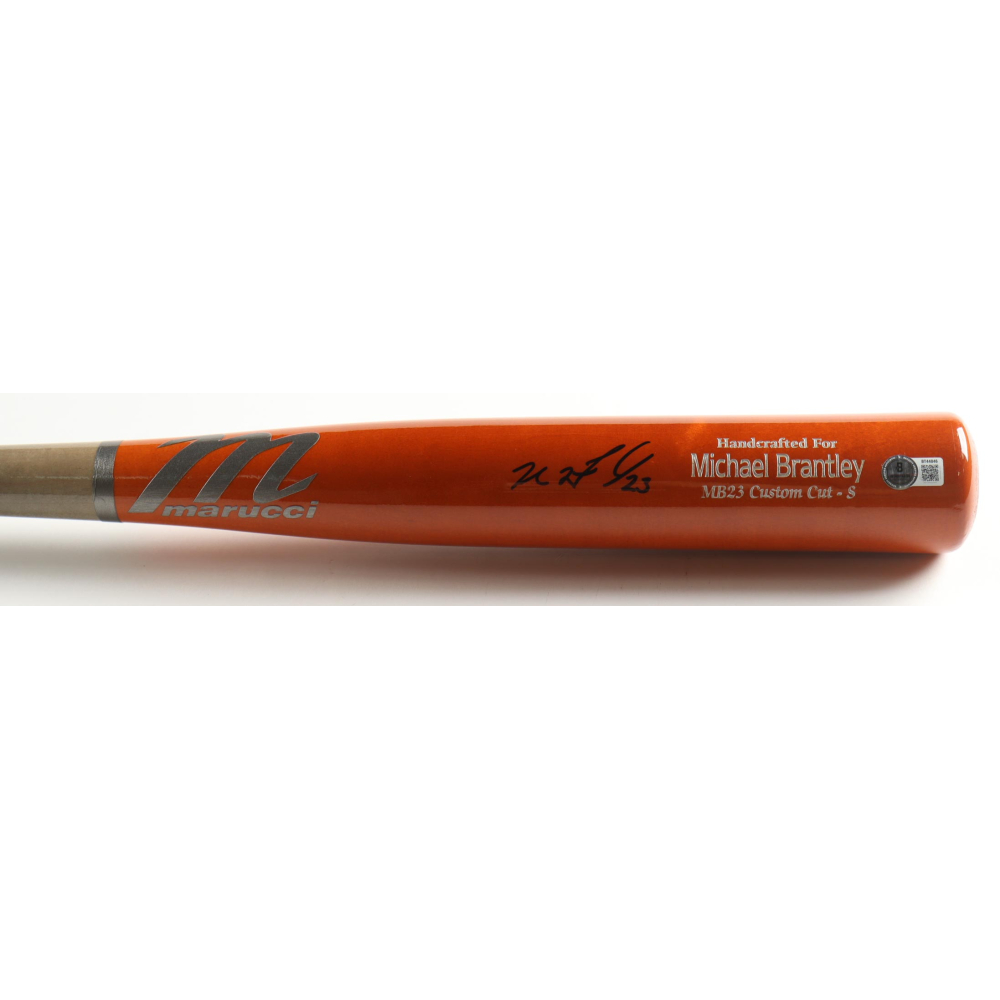 Michael Brantley Signed Marucci Player Model Baseball Bat (Beckett ...