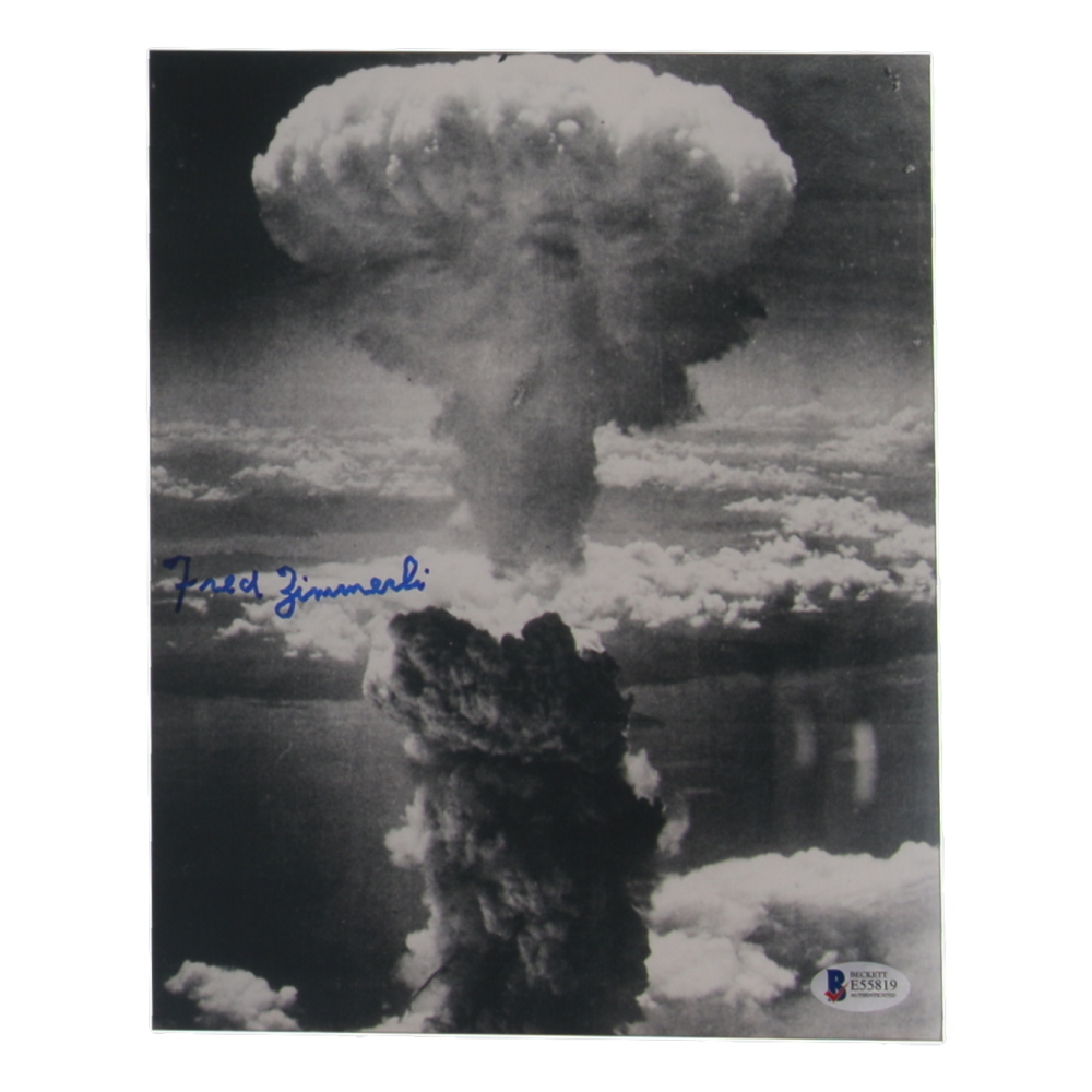 Fred Zimmerli Signed WWII 8x10 Photo (Beckett) | Pristine Auction