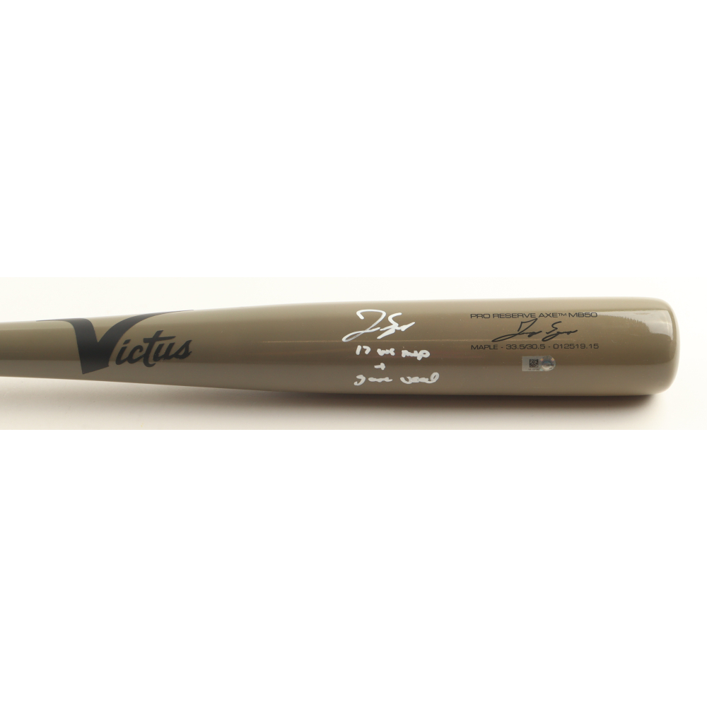 George Springer Signed Game-Used Victus Player Model Baseball Bat ...