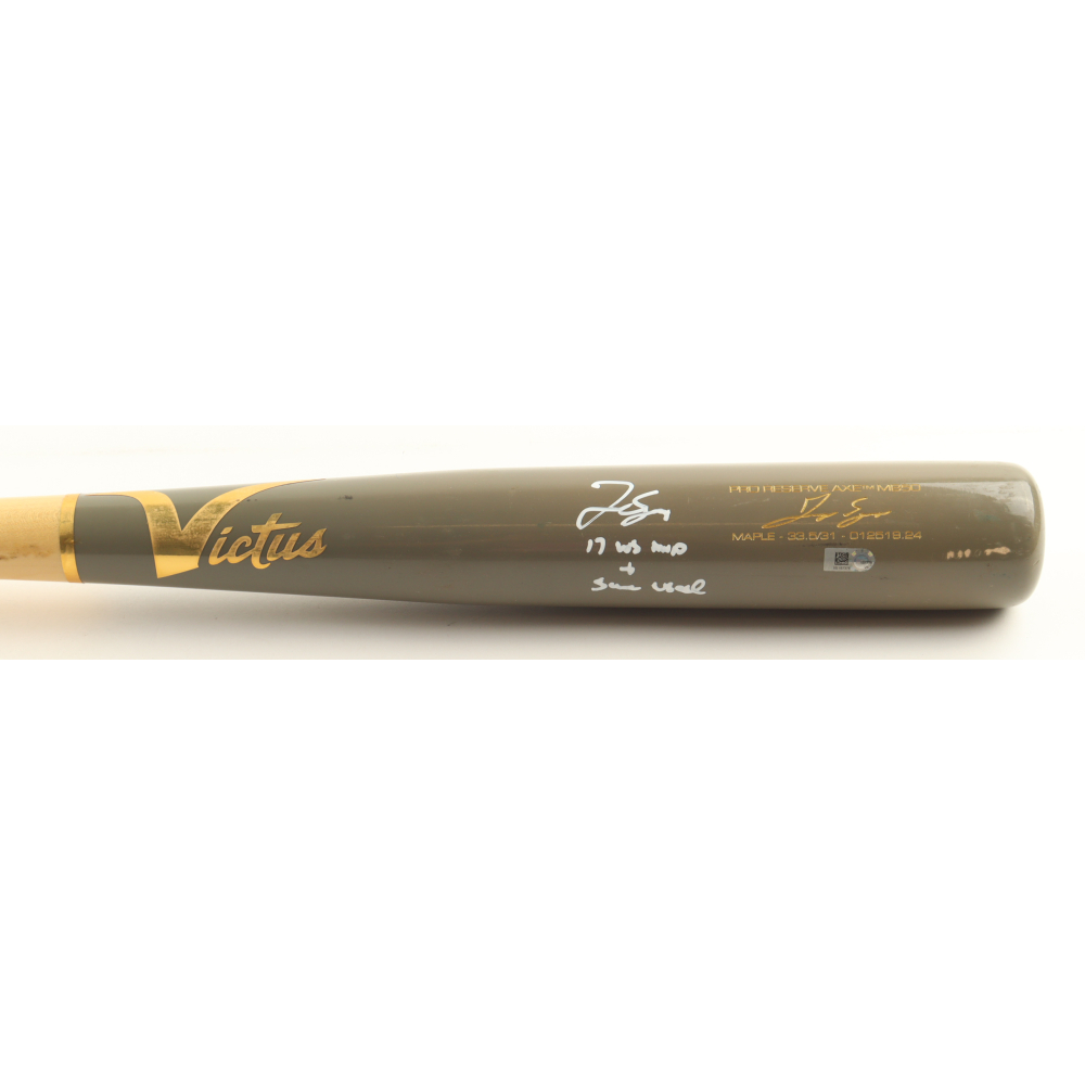 George Springer Signed Game-Used Victus Player Model Baseball Bat ...