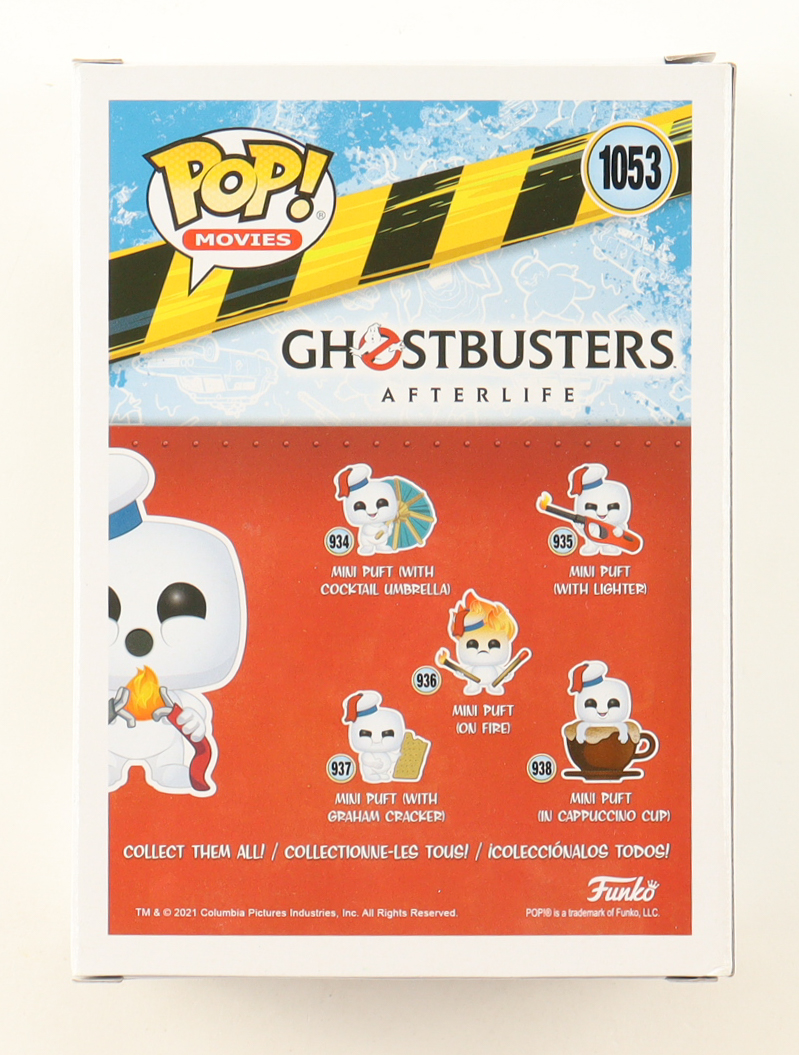 Sarah Natochenny Signed "Ghostbusters" #1053 Mini Puft (Zapped) Funko Pop! Vinyl Figure (JSA ...
