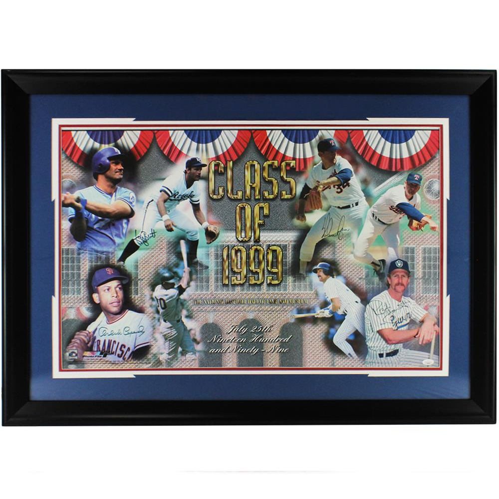 Baseball Hall of Fame Class of 1999 Custom Framed Photo Signed By (4 ...