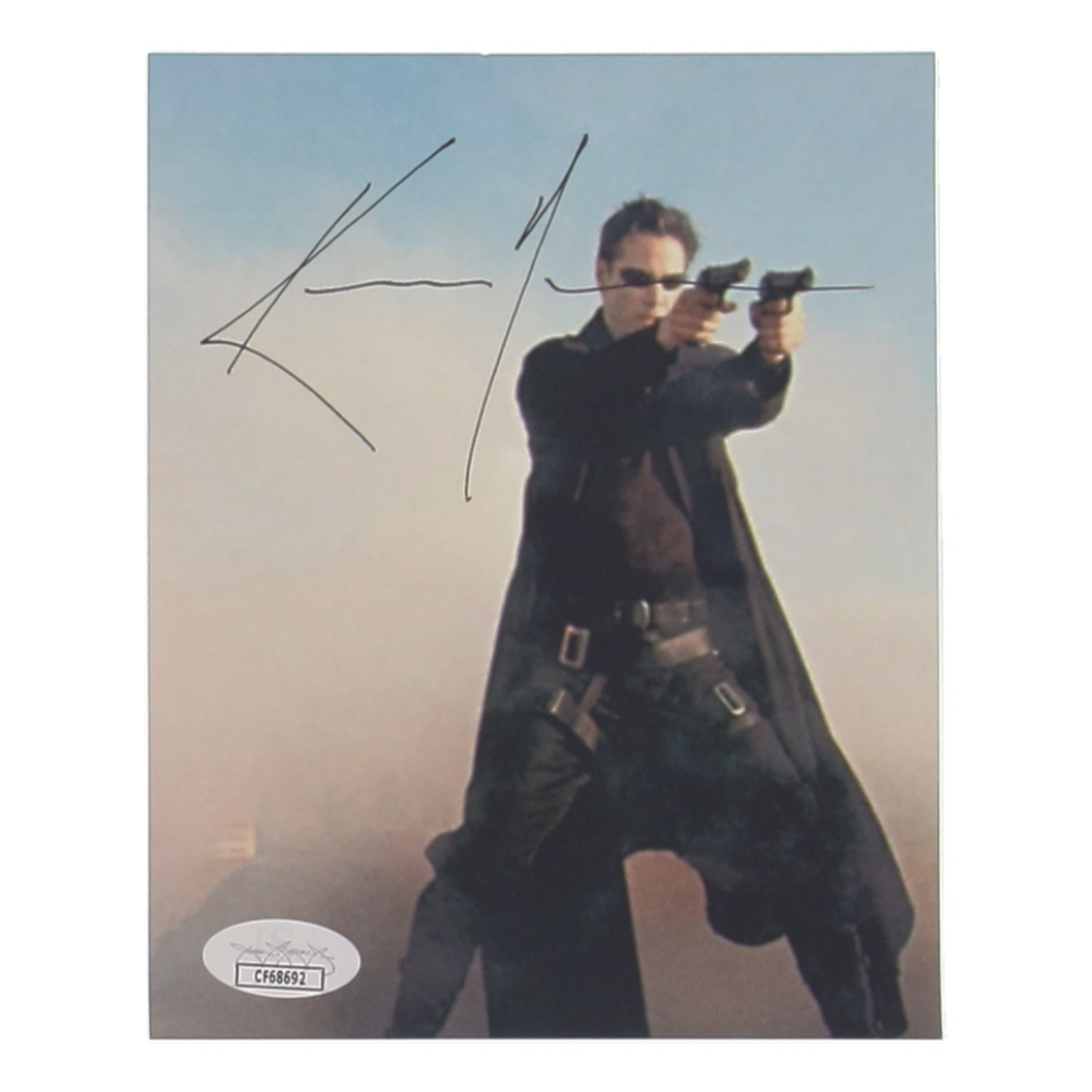 Keanu Reeves Signed "The Matrix" 5x6.25 Print (JSA) | Pristine Auction
