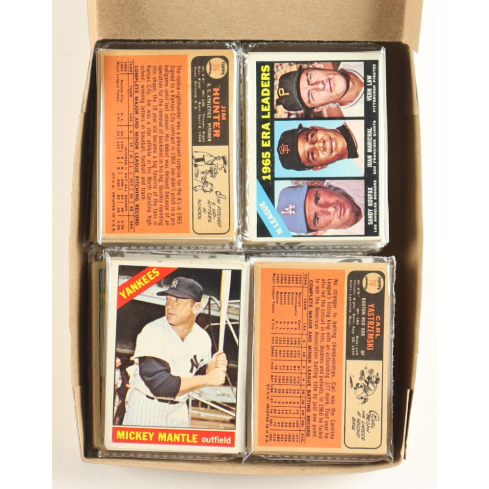 1966 Topps Baseball Cello Fun Pack Vending Box with (20) Packs ...