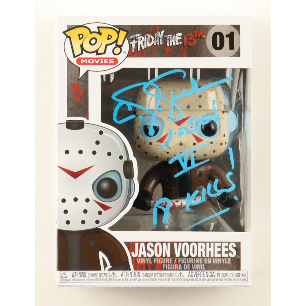 C.J. Graham Signed "Friday The 13th" #01 Jason Voorhees Funko Pop ...