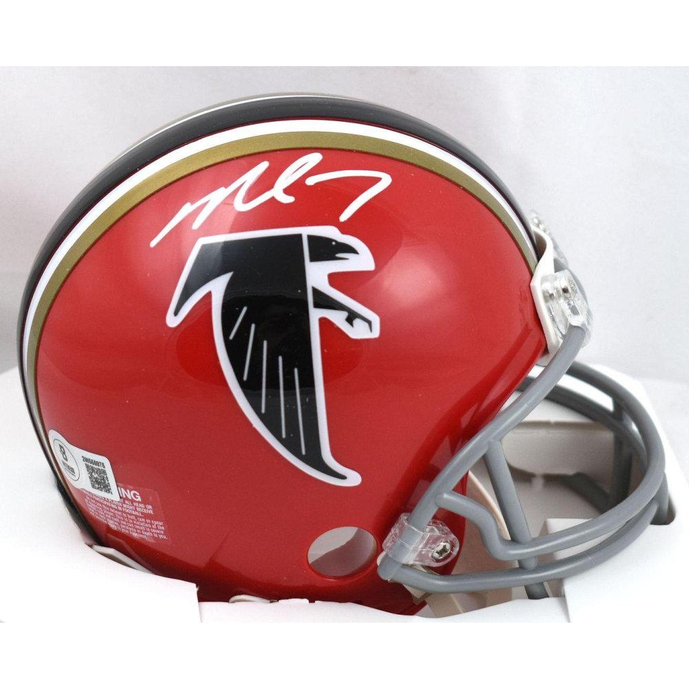 Michael Vick Signed Falcons Throwback Alternate Mini Helmet (Beckett ...