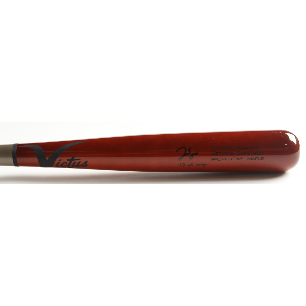 George Springer Signed Victus Player Model Baseball Bat Inscribed "17 ...