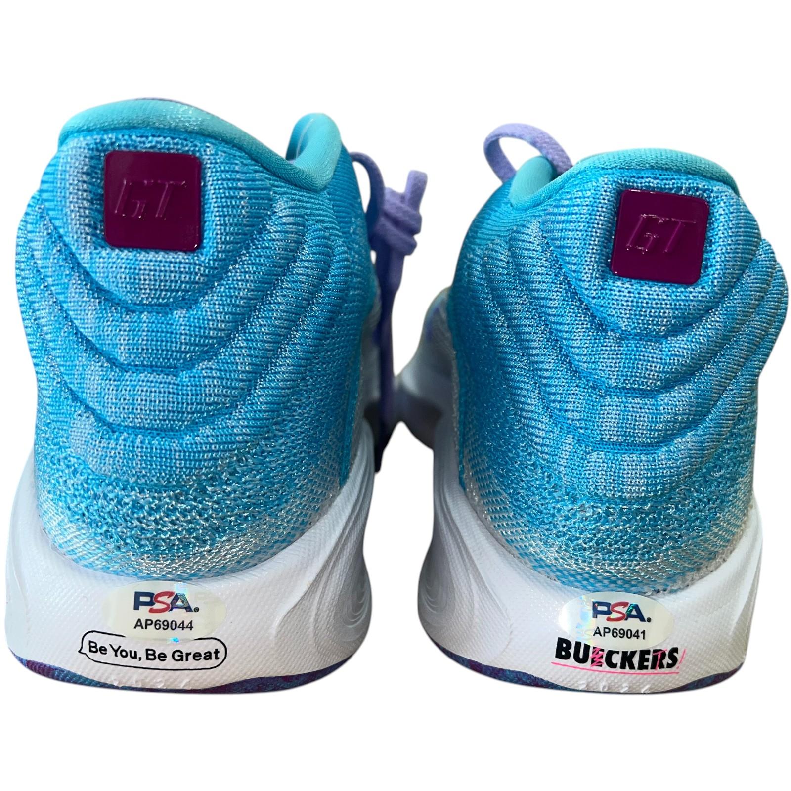 Paige Bueckers Signed Pair of Nike G.T. Hustle 3 Basketball Shoes with ...