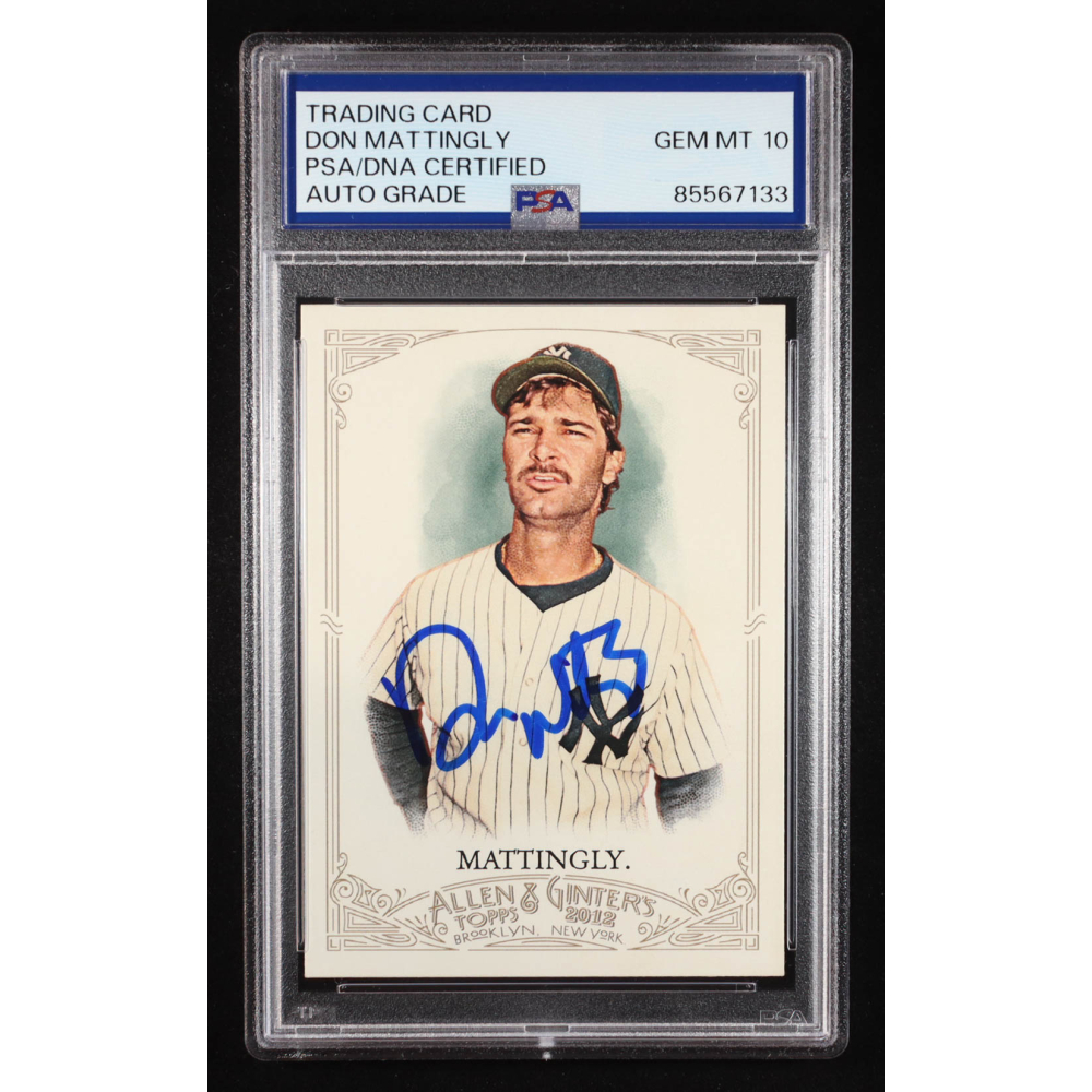 Don Mattingly Signed 2012 Topps Allen and Ginter #170 (PSA | Autograph ...