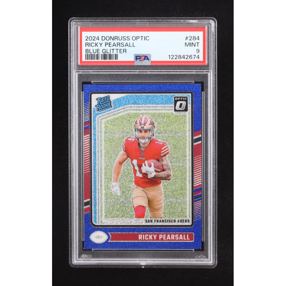 Ricky Pearsall 2024 Donruss Optic Blue Glitter #284 RR RC (PSA 9 ...