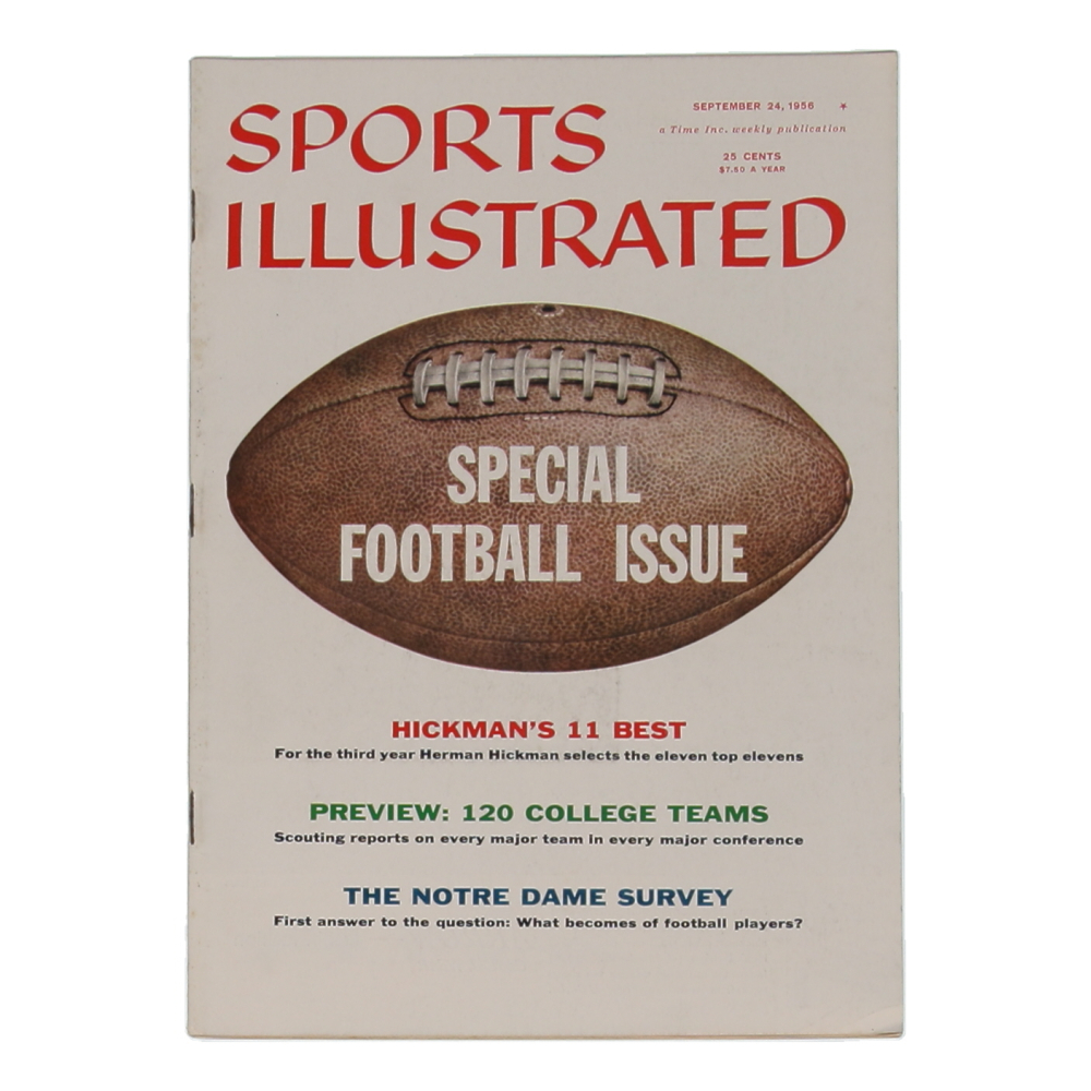 Special Football Issue 1956 "Sports Illustrated" Magazine | Pristine ...
