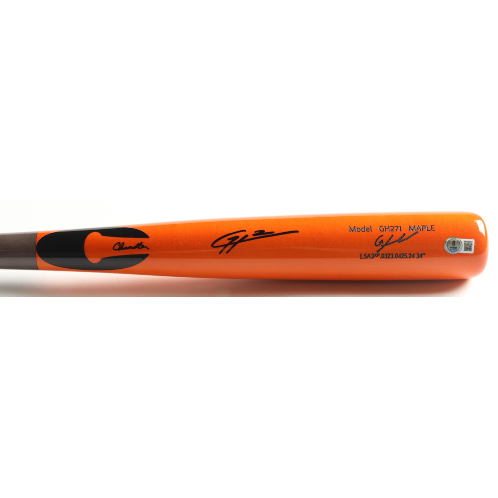 Gunnar Henderson Signed Chandler Player Model Baseball Bat (Beckett ...