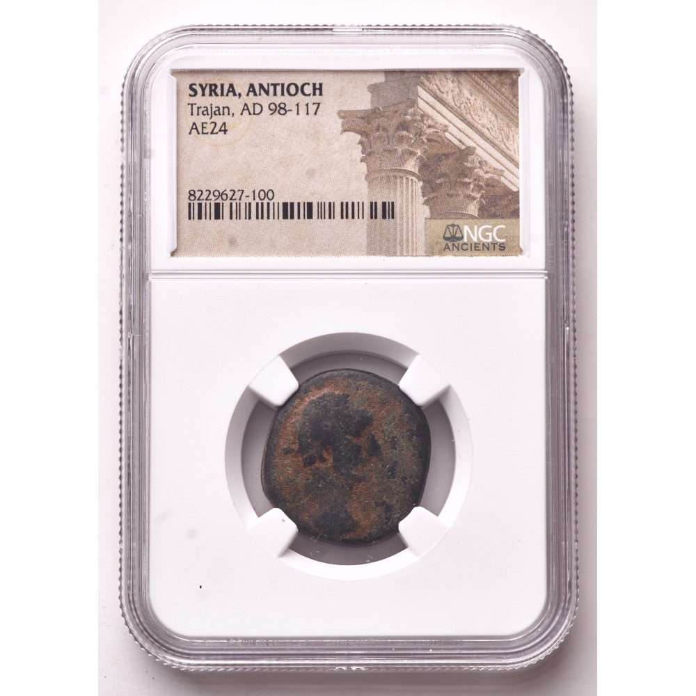 Trajan (A.D. 98-117) Ancient Roman Empire, Provincial Syria AE24 Coin ...