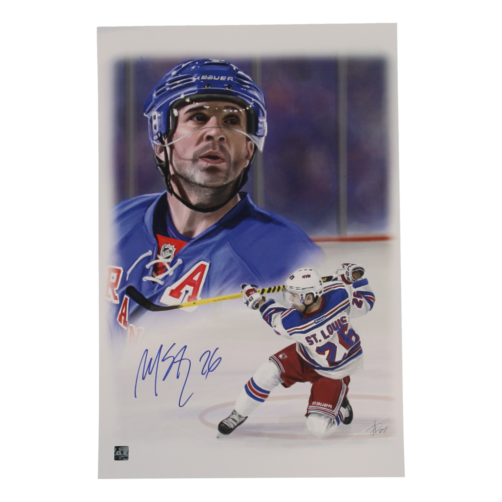 Martin St. Louis Signed Rangers 12x18 Numbered Lithograph (COJO ...