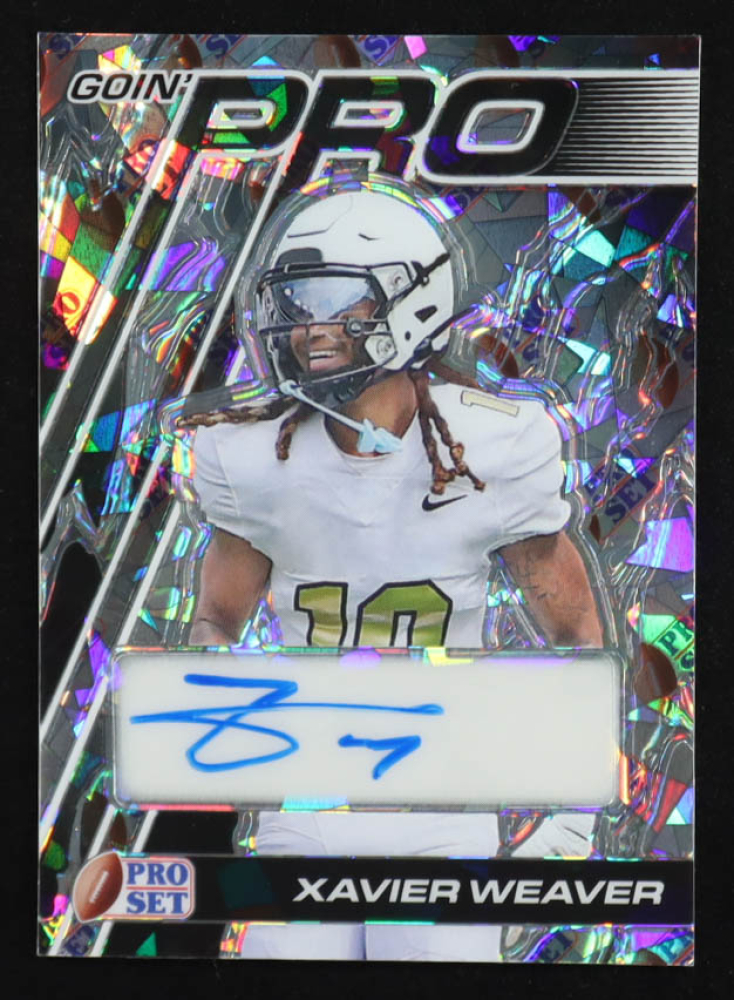 Xavier Weaver 2024 Leaf Metal Autographs Pulsar Silver Pre Production ...