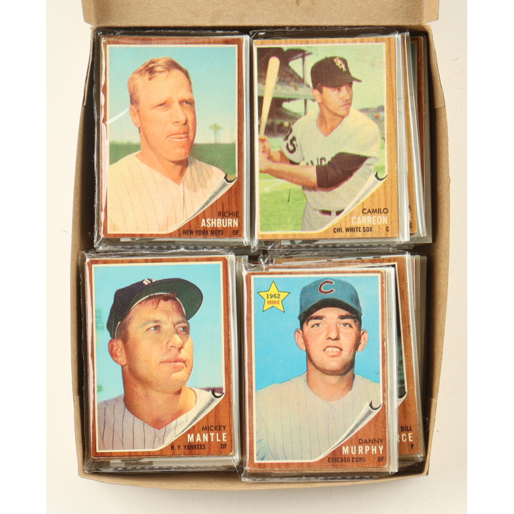 1962 Topps Baseball Cello Fun Pack Vending Box with (20) Packs ...
