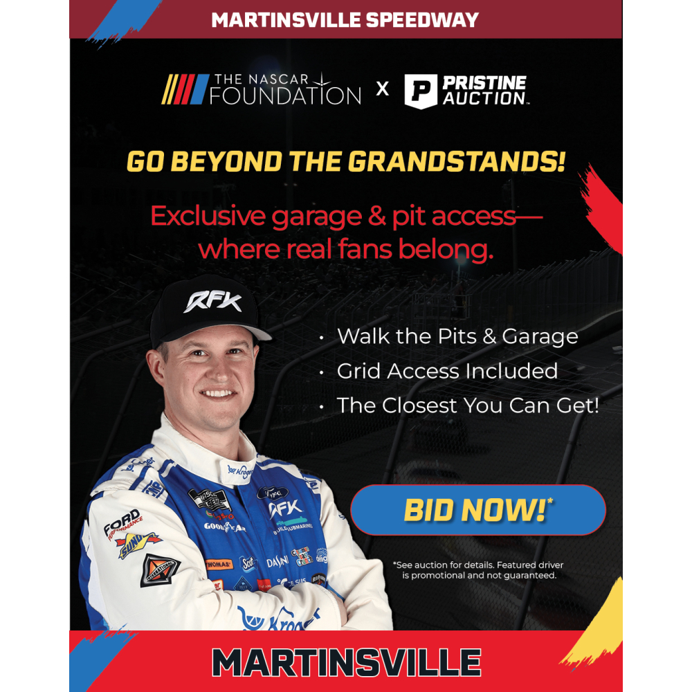 NASCAR Garage & Pit Passes for the Martinsville Speedway Race ...