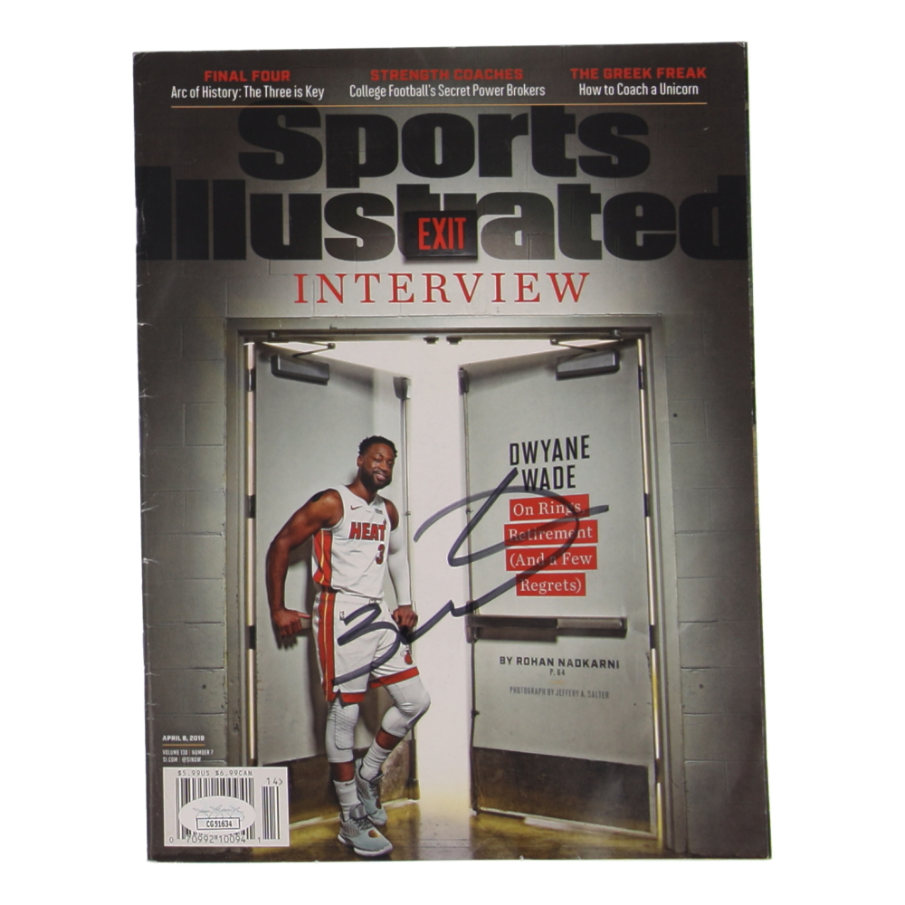 Dwyane Wade Signed 2019 "Sports Illustrated" Magazine (JSA) | Pristine ...