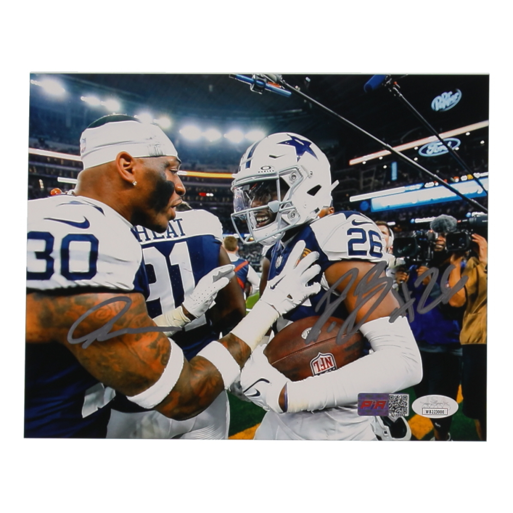 Juanyeh Thomas & DaRon Bland Signed Cowboys 8x10 Photo (JSA) | Pristine ...