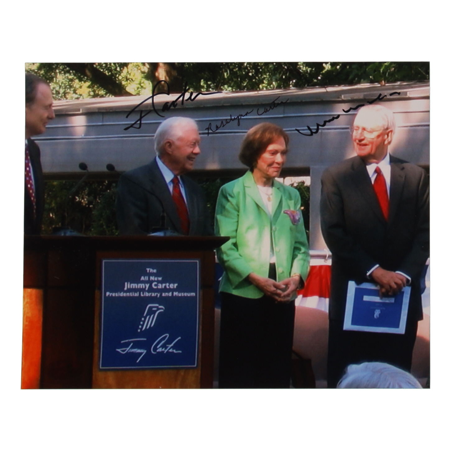 Jimmy Carter, Rosalynn Carter, & Walter Mondale Signed 8x10 Photo ...