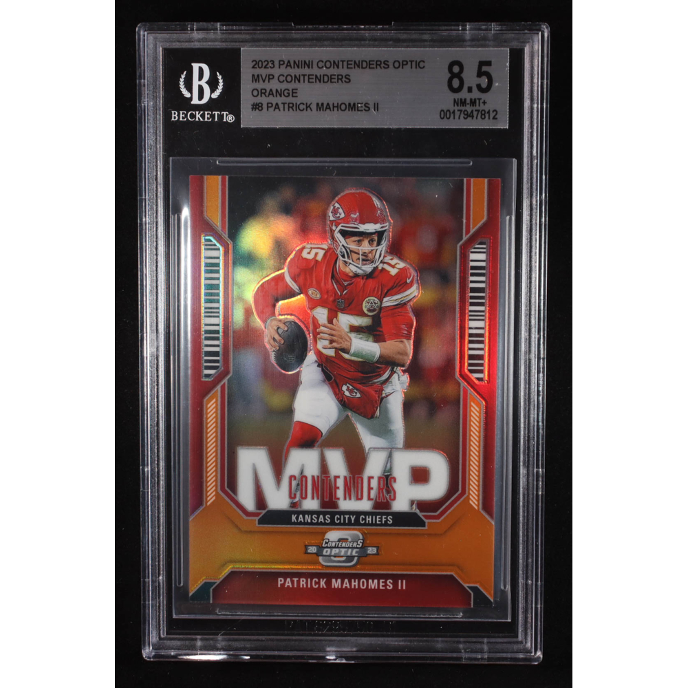 Patrick Mahomes II 2023 Panini Contenders Optic MVP Contenders Orange ...