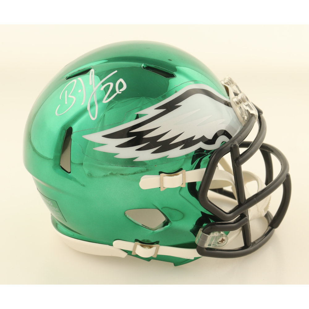 Brian Dawkins Signed Eagles Chrome Alternate Speed Mini Helmet (JSA ...