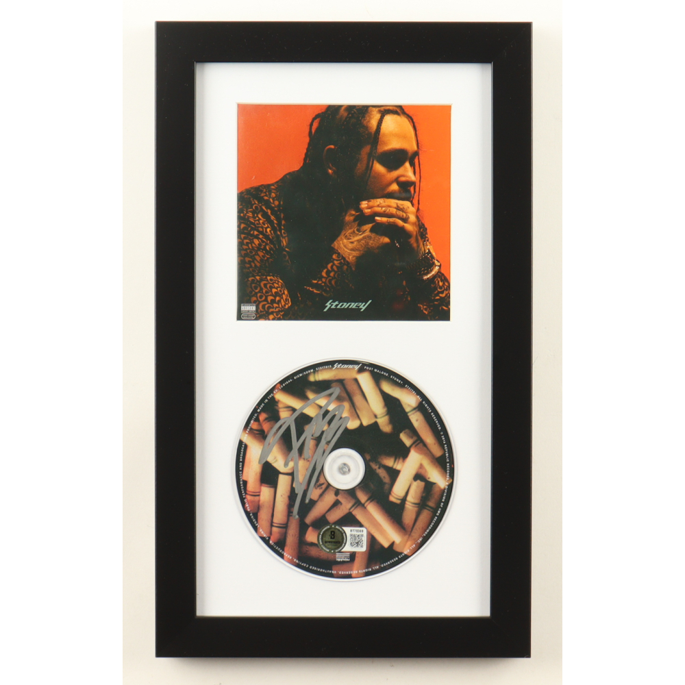 Post Malone Signed Custom Framed "Stoney" CD Display (Beckett ...