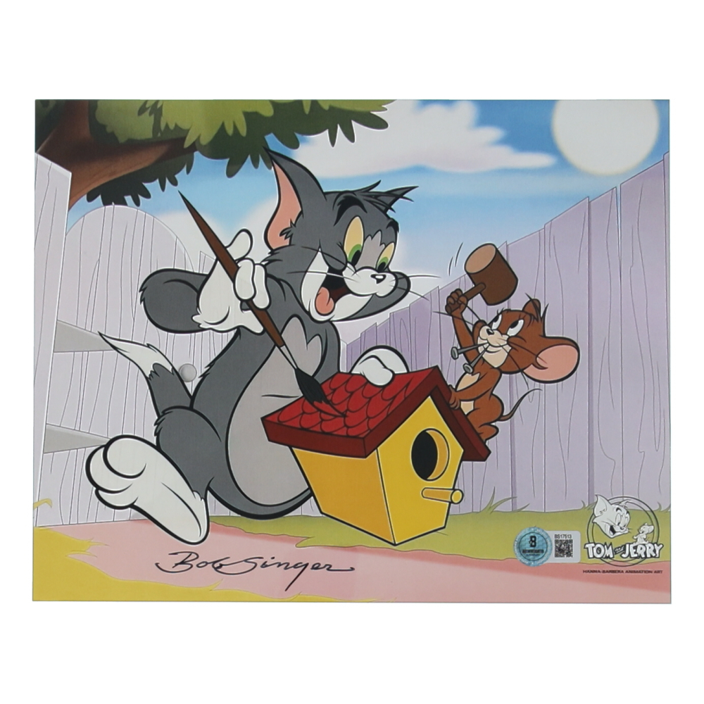 Bob Singer Signed "Tom & Jerry" 8x10 Photo (Beckett) | Pristine Auction