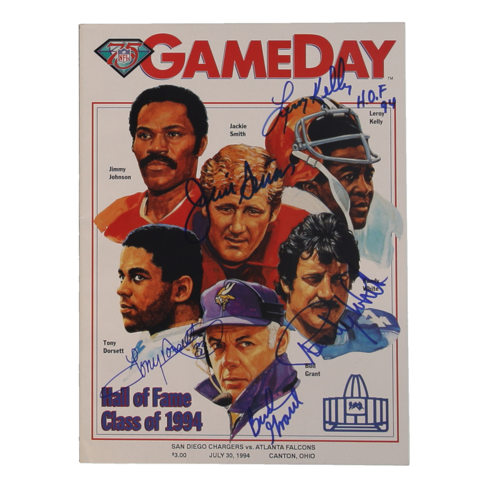 NFL Hall of Famers | 1994 NFL Gameday Hall of Fame Yearbook Signed by ...