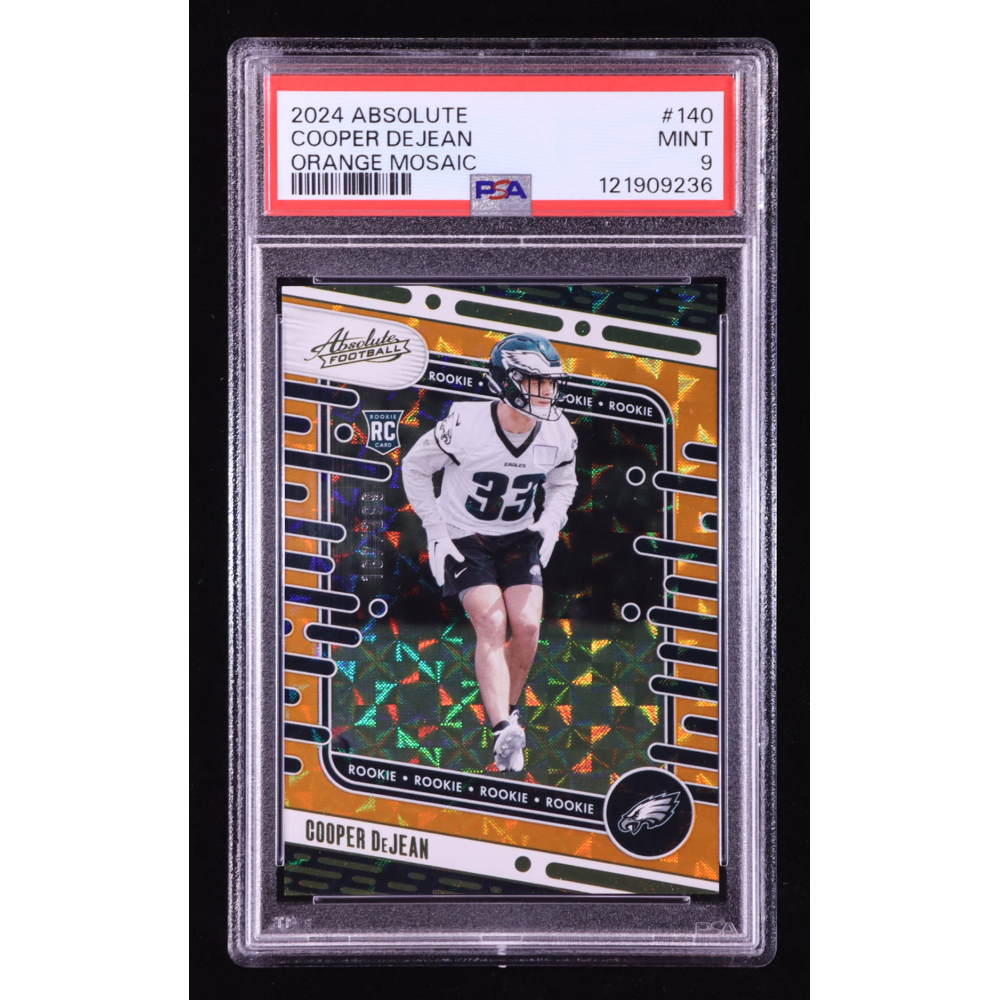 Cooper DeJean 2024 Absolute Signatures Orange Mosaic #140 #187/299 RC ...