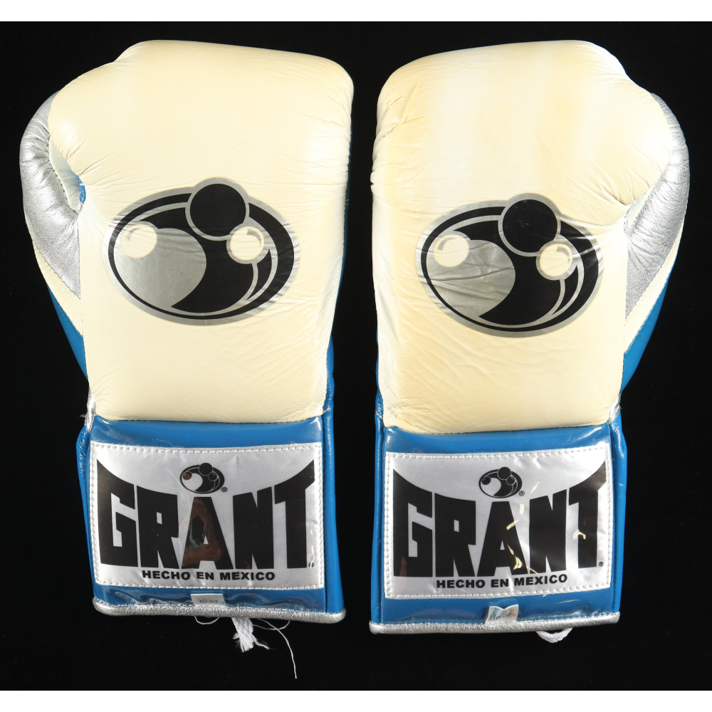 Devin Haney Fight-Worn Pair of Grant Boxing Gloves (PA LOA) | Pristine ...