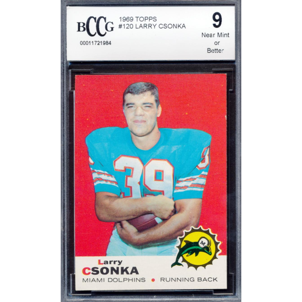 Larry Csonka 1969 Topps #120 RC (BCCG 9) | Pristine Auction
