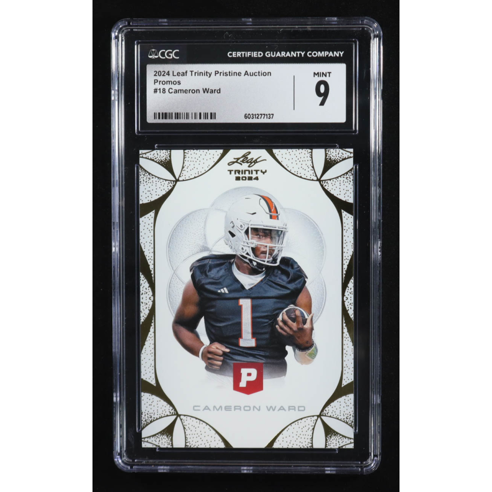 Cameron Ward 2024 Leaf Trinity Pristine Auctions Promos #18 RC (CGC 9) | Pristine Auction