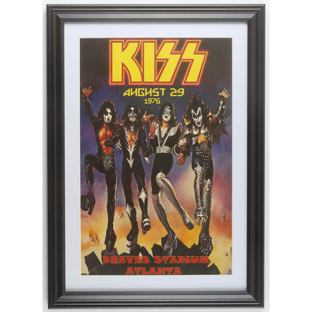 1976 "Kiss" Atlanta Concert Custom Framed Poster | Pristine Auction