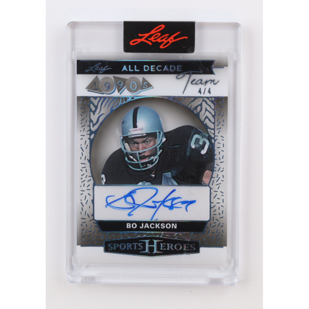 Bo Jackson 2025 Leaf Sports Heroes All Decade Team 1990s Autographs ...