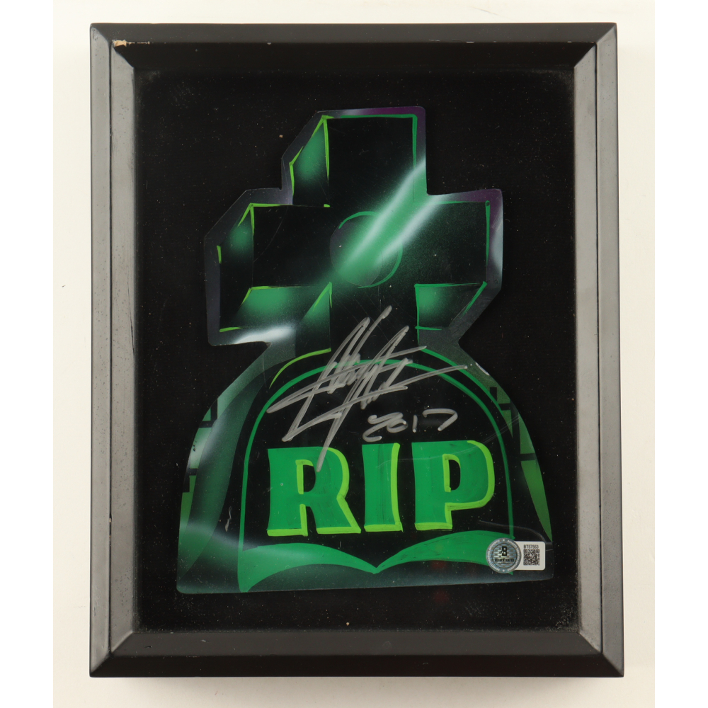 Adam Anderson Signed "Grave Digger" Custom Framed Photo (Beckett ...